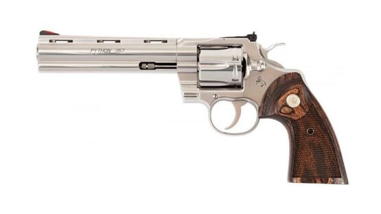 Revolver, COLT Python 6" mit Holzgriff .357 Magnum